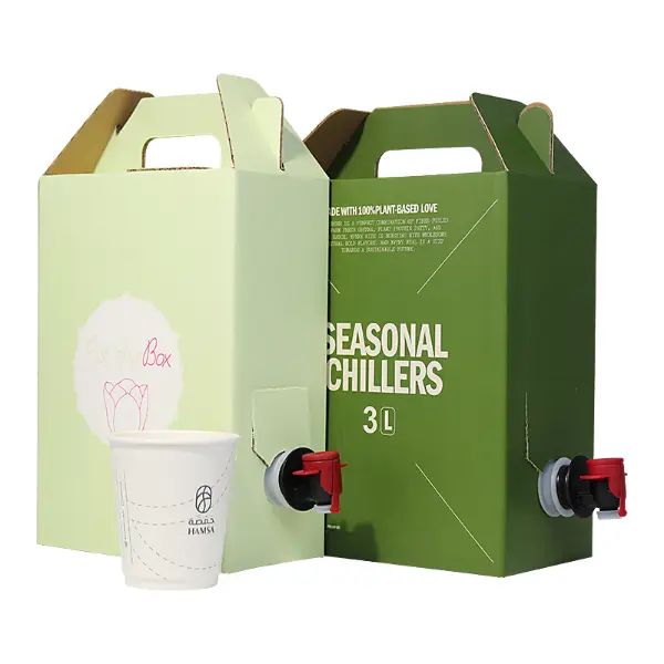 Paperboard Beverage Dispensing Packaging - Box Tap Liquid Set